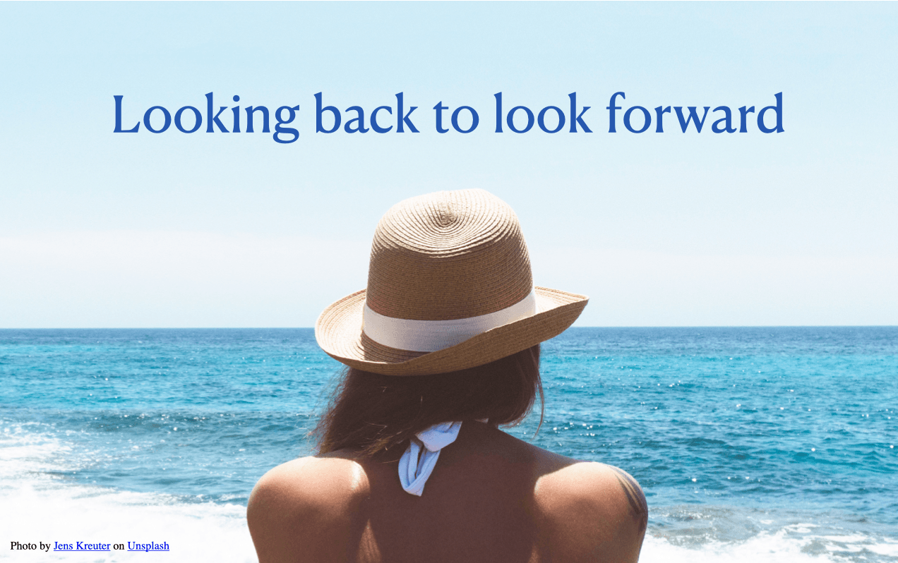 Looking Back To Look Forward | Minter Dial